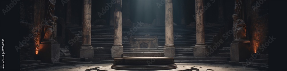 Background podium column 3d roman luxury greek white ancient display ...