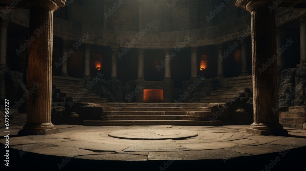 Background podium column 3d roman luxury greek white ancient display ...