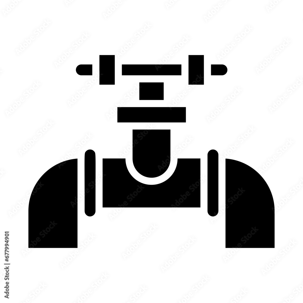 Piping, ductwork, conduit system, transport system, conveyance icon and ...