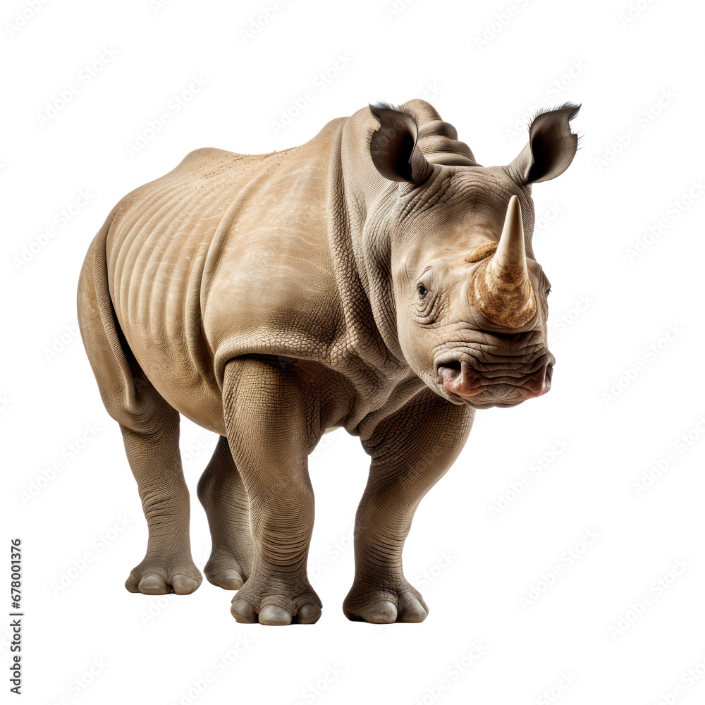 rhino isolated on transparent background,transparency Stock ...