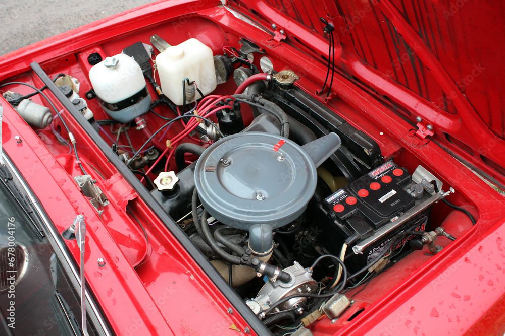 Vinnytsia, Ukraine; November 08, 2023. Old Soviet car VAZ 2101 gas ...