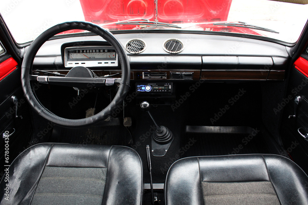 Vinnytsia, Ukraine; November 08, 2023. Old Soviet car VAZ 2101 Zhiguli ...