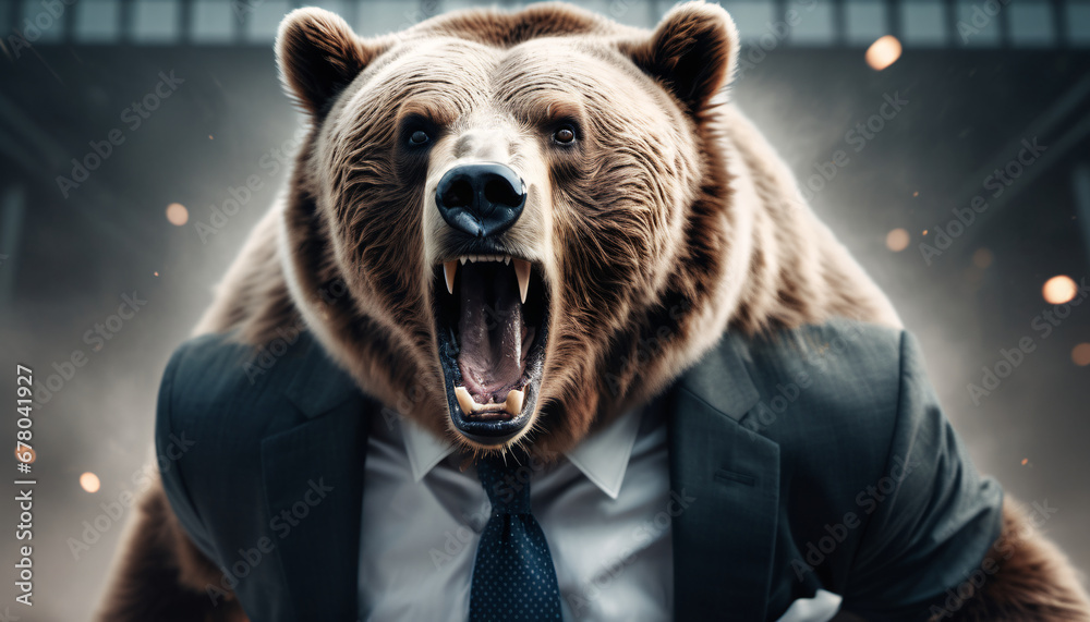 Furious Investor Screaming Amid Stock Market Crash Stock Illustration ...