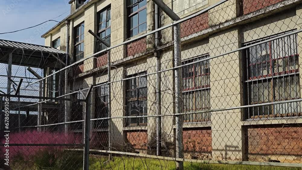 Prison Barbed Wire Fence and Iksan Korean Drama Set Jail Building ...