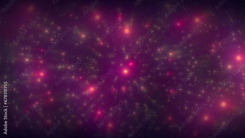 Starry space background 4K. Starlight cosmic dust shiny stars rays ...
