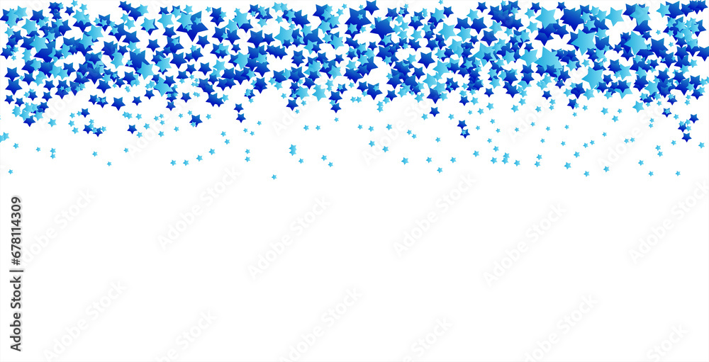 blue sparkles shiny stars frame border on transparent background Stock ...