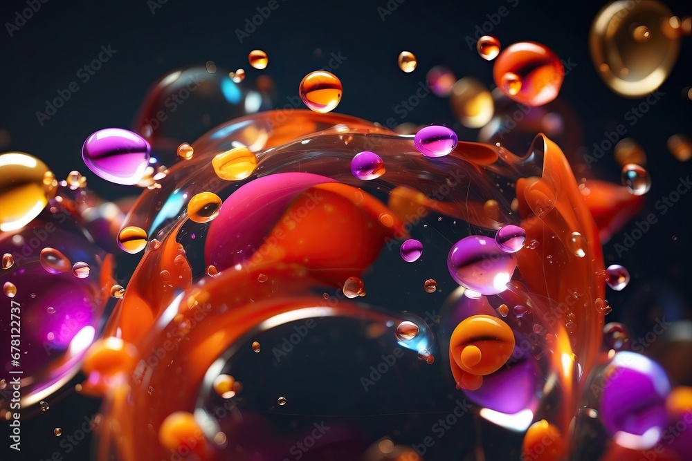 Windows 11 abstract bubbles background Stock Illustration | Adobe Stock