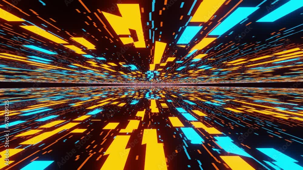 Seamless loop abstract light streaks effect animation. straight light ...
