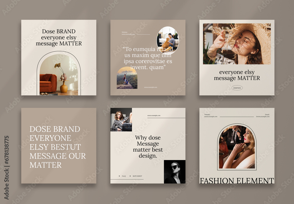 Social Media Layout Stock Template | Adobe Stock