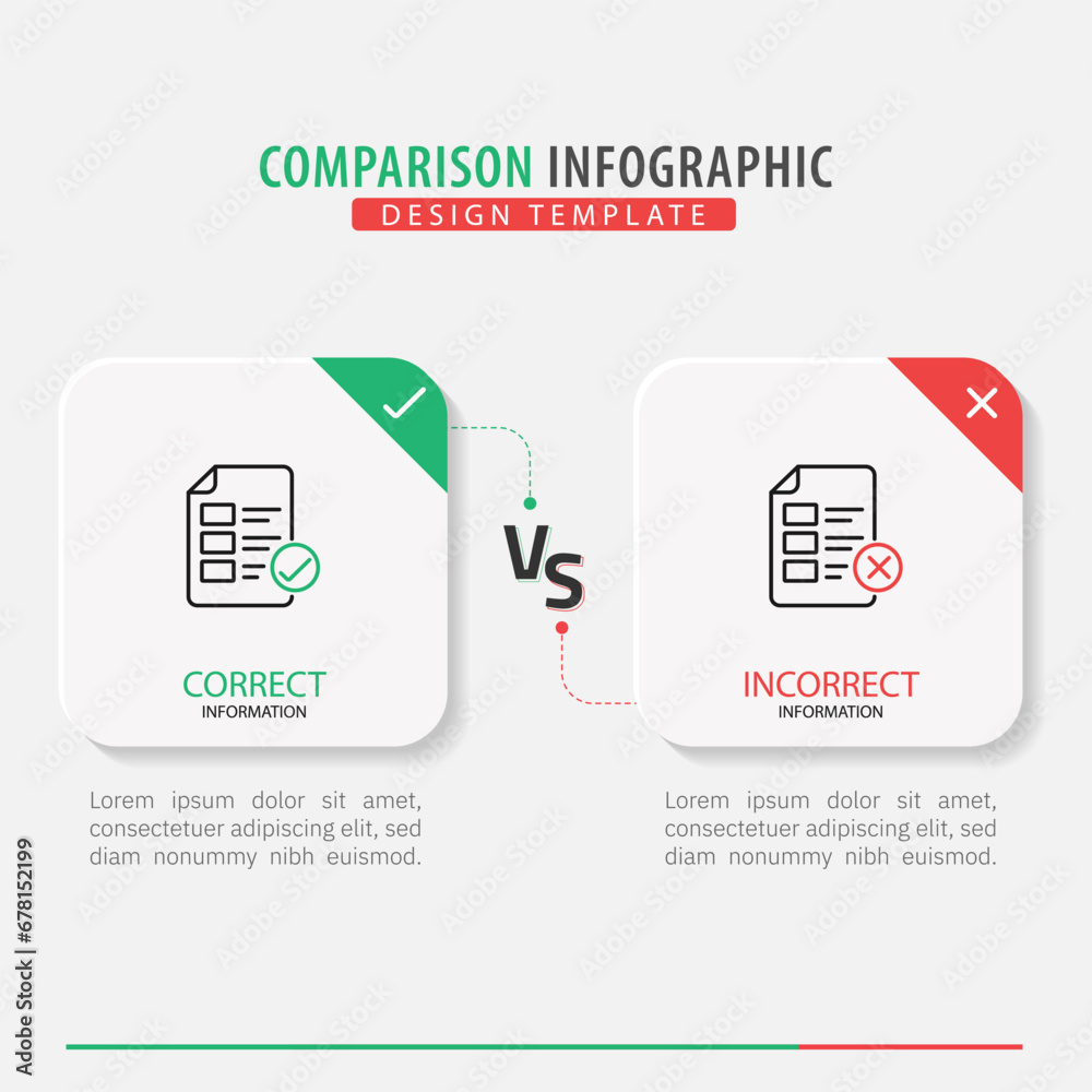 Comparison Infographic Design Template, business presentation concept ...