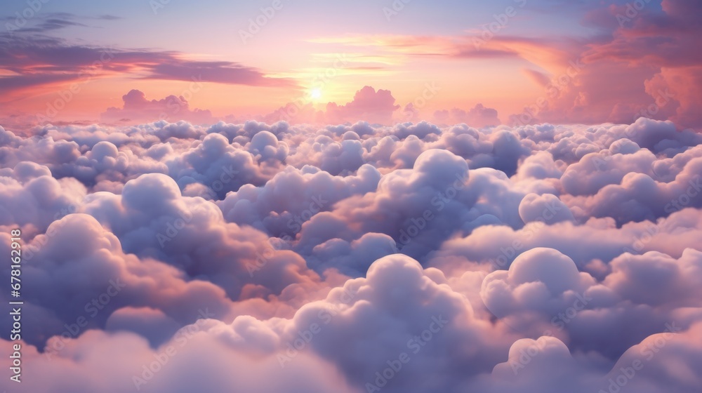 Summer sunset sky cloud gradient light background. Beauty clear cloudy ...