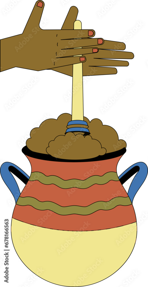 Icono del manos batiendo con molinillo chocolate caliente mexicano ...