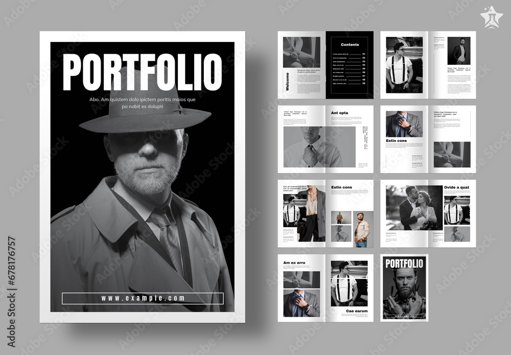 Portfolio Layout Stock Template | Adobe Stock