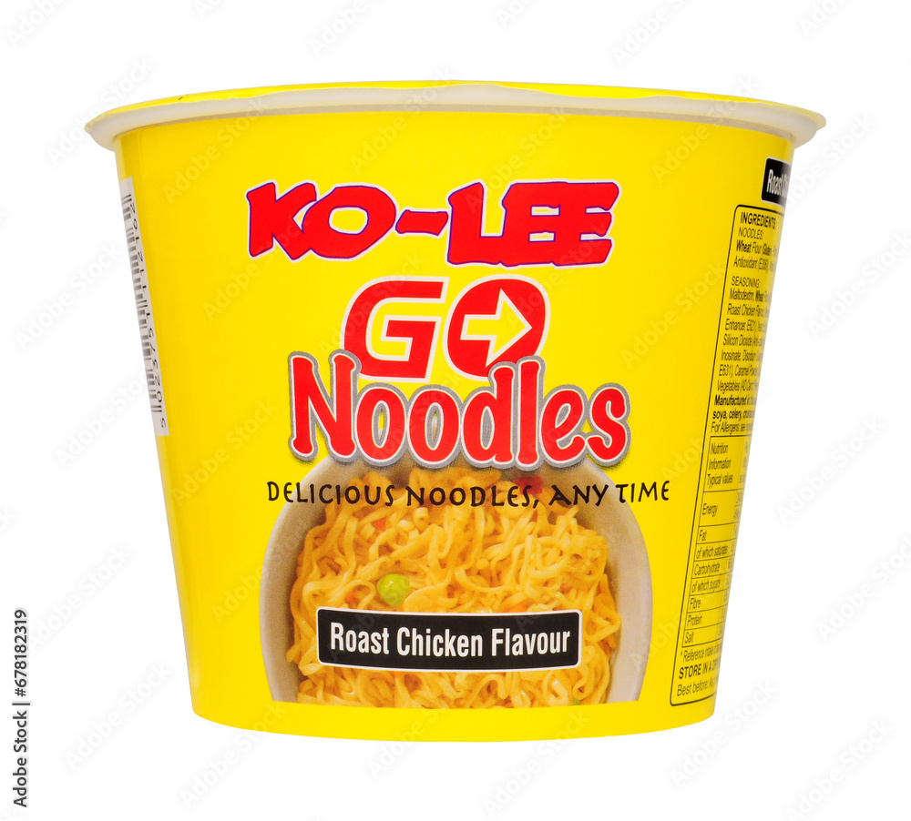 Ko Lee go noodles roast chicken flavour instant noodles in a 65g tub ...