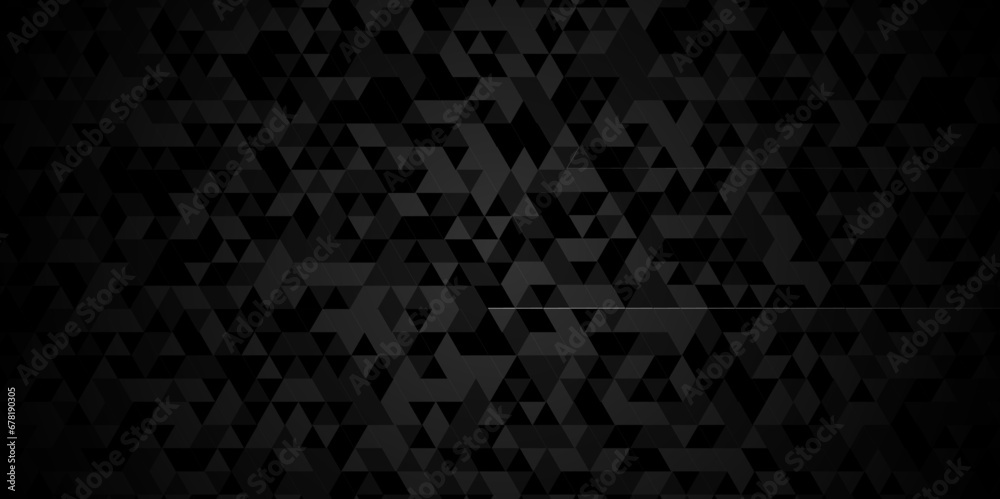 Seamless black dark backdrop grayscale triangle background. Many ...