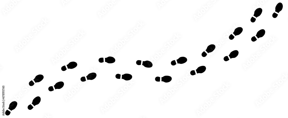 Poster Human step footprints paths – Wall Art | UkPosters