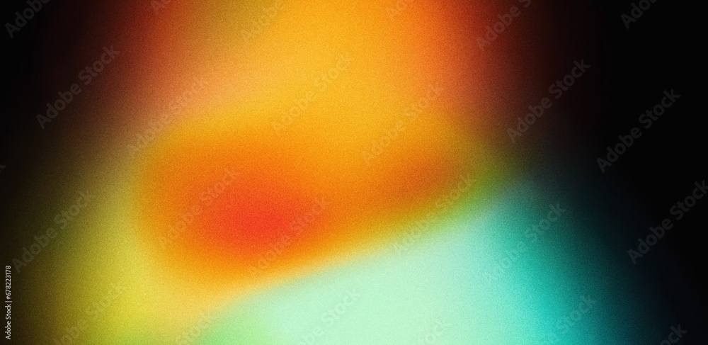 Dark red orange blue yellow magenta color grainy gradient background ...