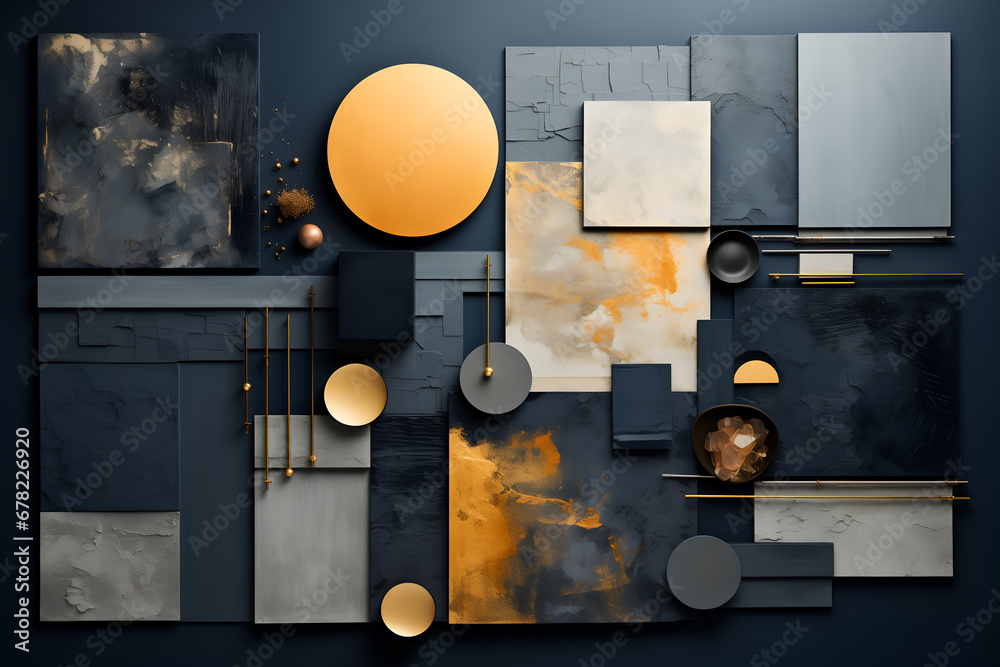 Abstract art mockup background Luxury minimal style wallpaper with ...