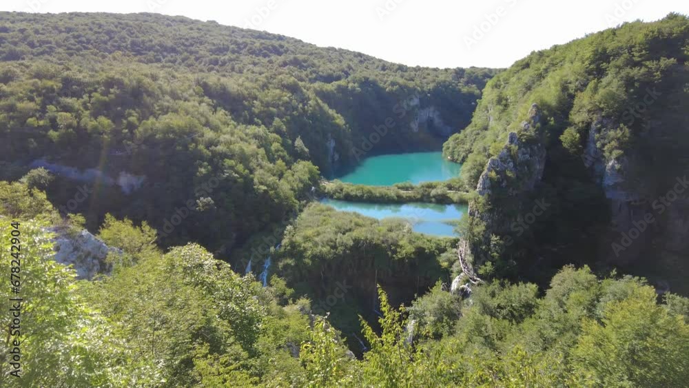 Korana lake and Novakovica Brod Lake overlook on the Plitvice Lakes ...