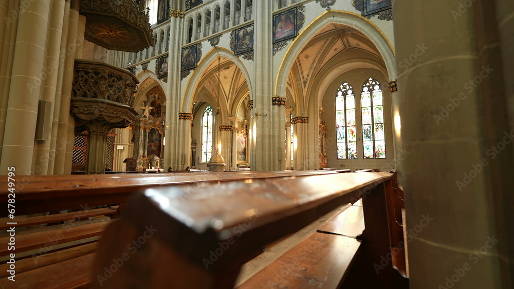 Traditional Catholic Cathedral in Europe, beautiful ancient ...