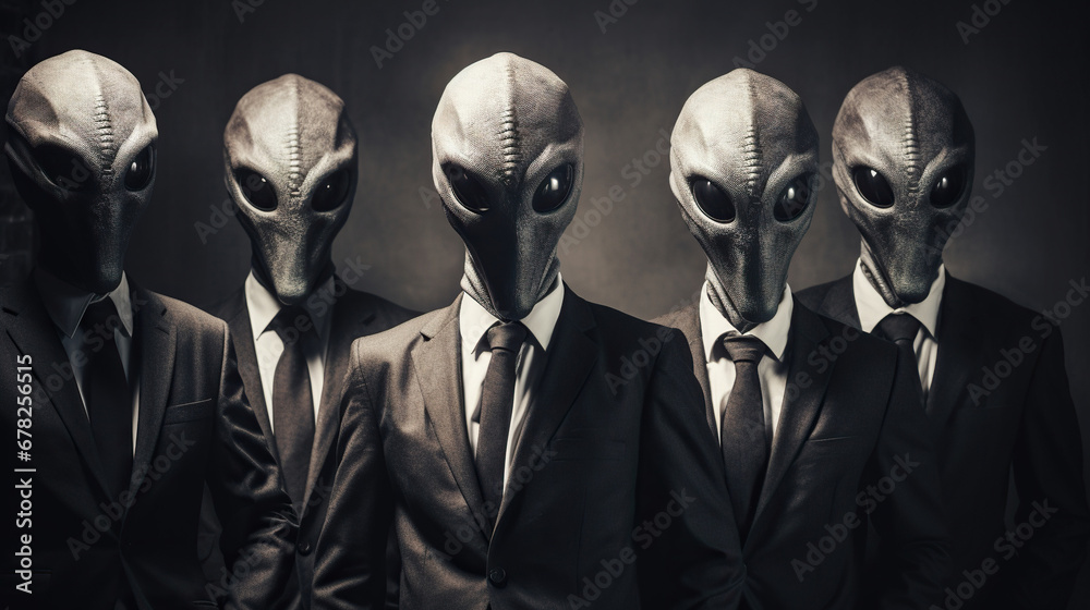 reptilians are among us, conspiracy theory. Ufology Stock Illustration ...