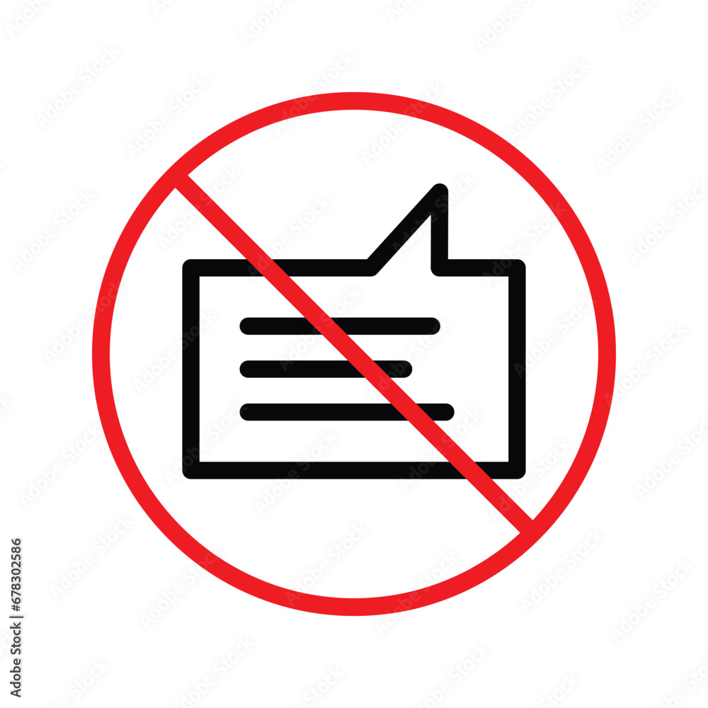 Forbidden Prohibited Warning, caution, attention, restriction label ...