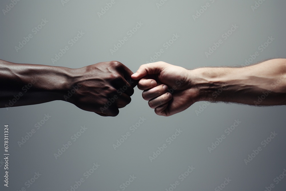 Reaching for Connection: A Touching Image of Two Hands Meeting in the ...