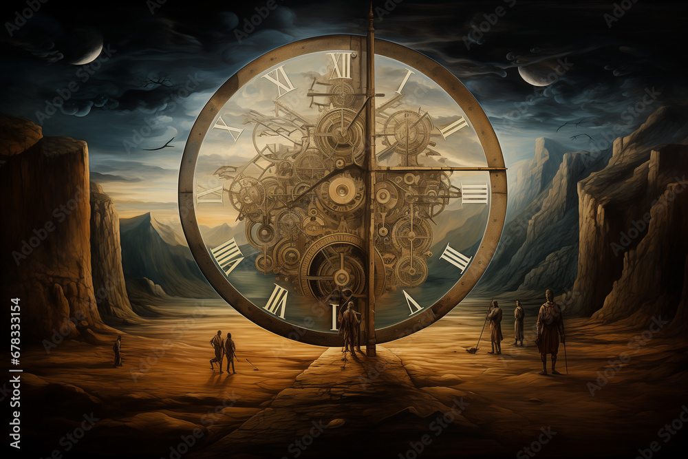 A visual representation of the passage of time, with layers that reveal ...