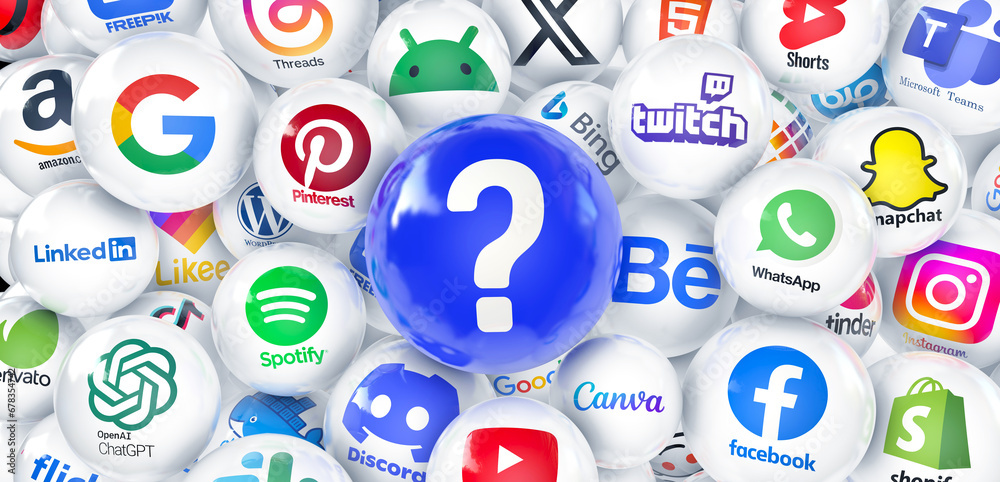 Question Mark, Social Media 3D Background Design - Visual Design Work ...