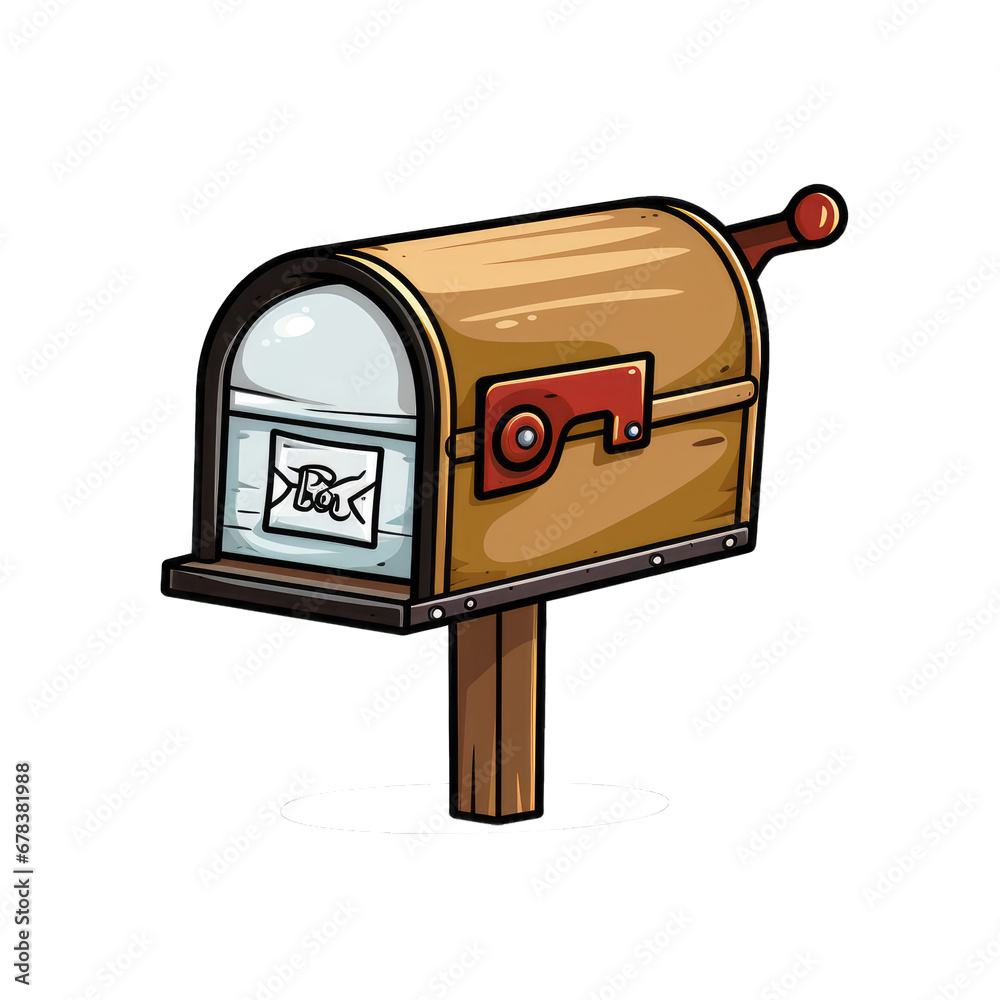 mailbox . Clipart PNG image . Transparent background . Cartoon vector ...