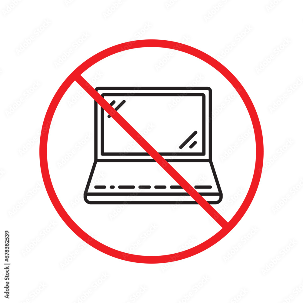 Forbidden Prohibited Warning, caution, attention, restriction label ...