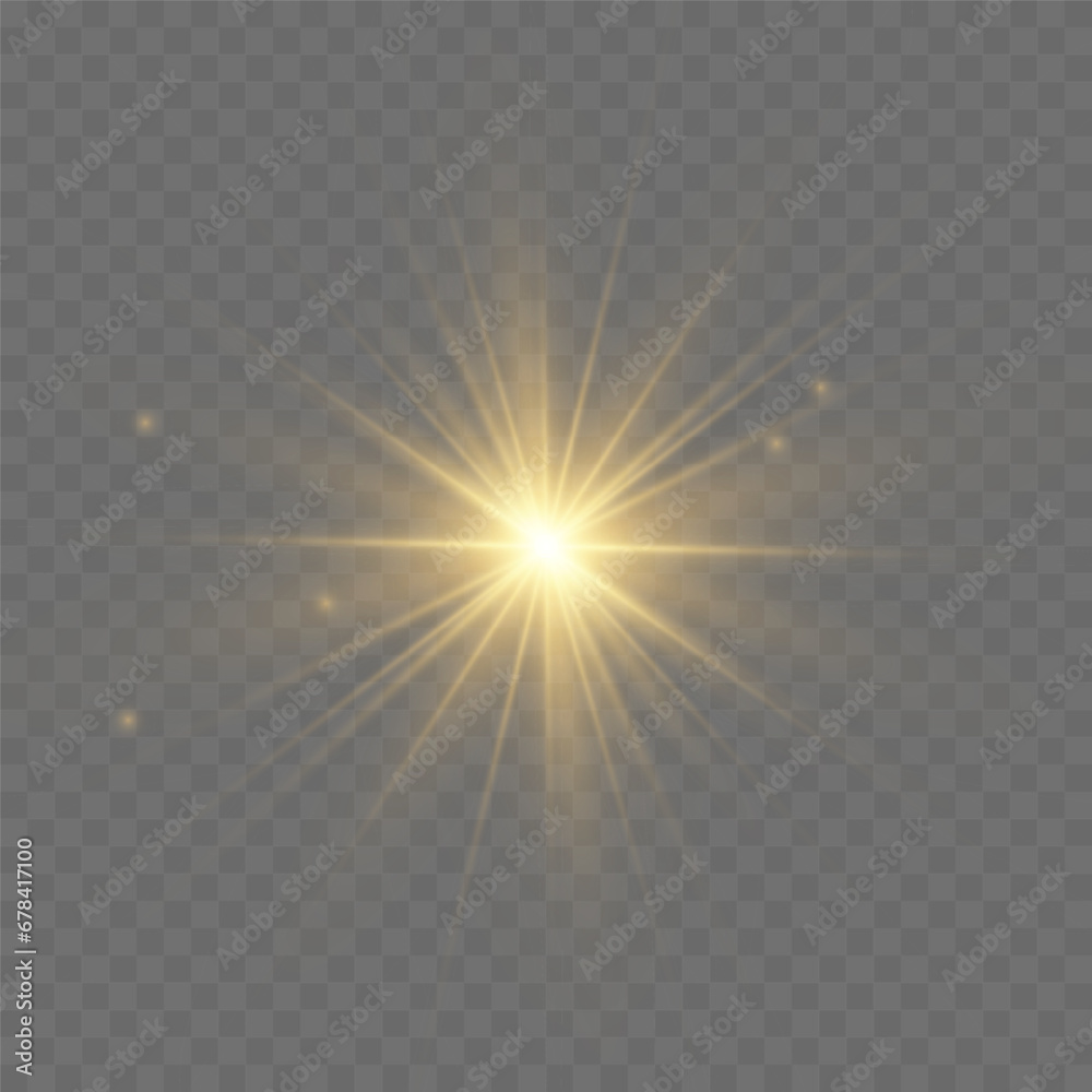 Light star gold png. Light sun gold png. Light flash gold png. vector ...