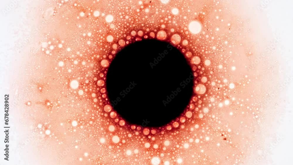 Macro shot of air bubbles in water. Close-up Effervescent tablet ...