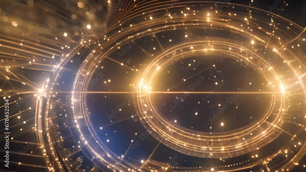 Beautiful patterns light shadow created stardust particles they pass ...