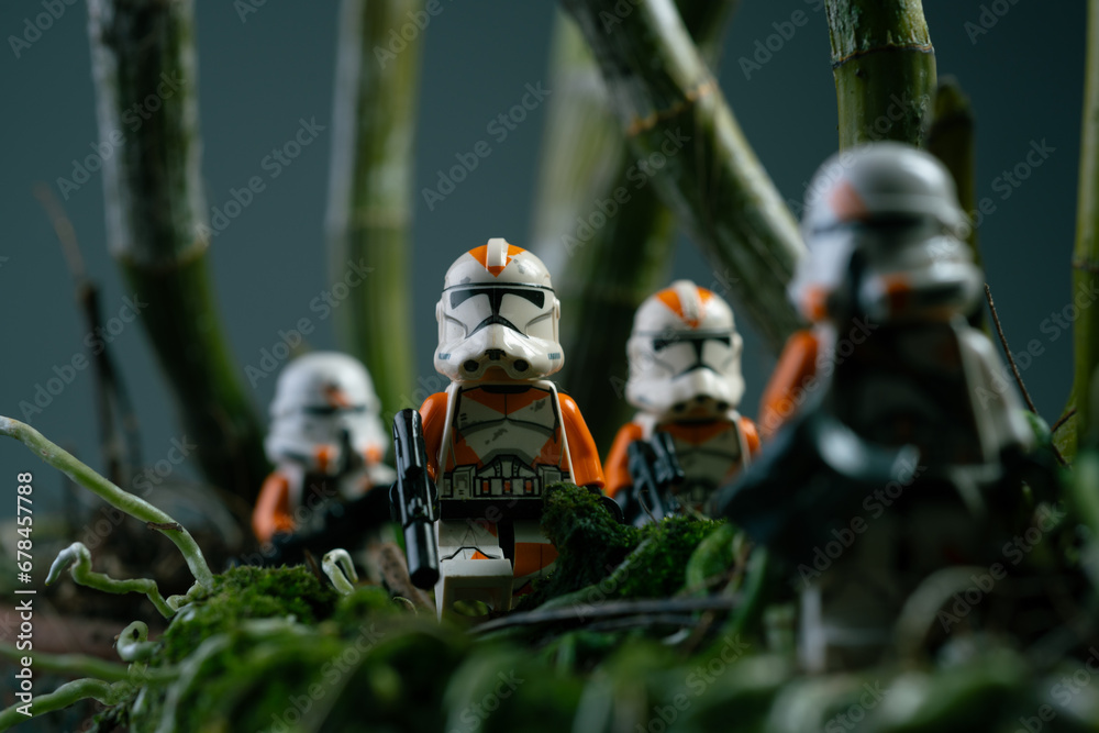 Depok, Indonesia - November 2, 2023: Lego toys photography, 212th clone ...
