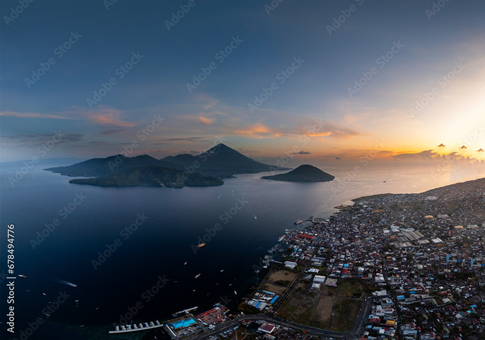 defaultstunning Ternate, Maitara and Tidore Island from bird eye view ...