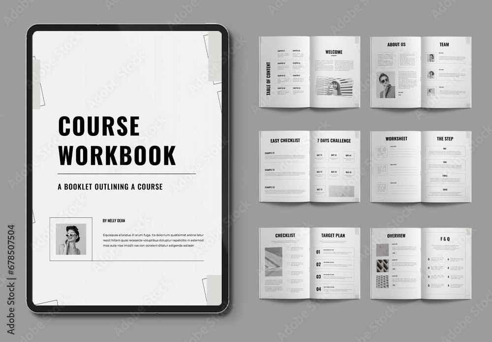 Workbook Template Stock Template | Adobe Stock