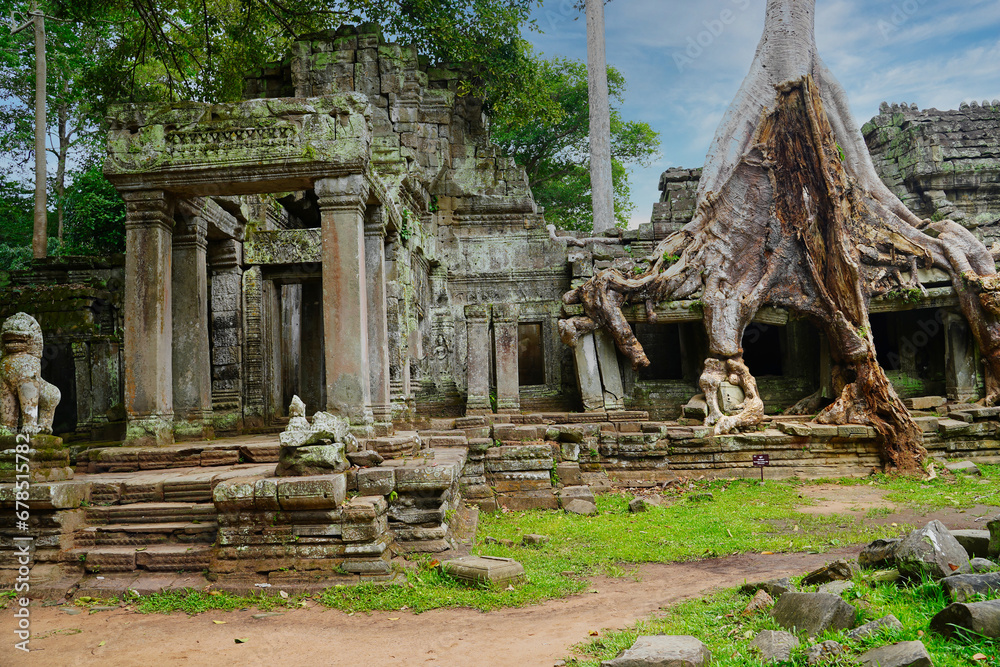 Preah Khan - 12th Century temple built by Khmer King Jayavarman VII ...