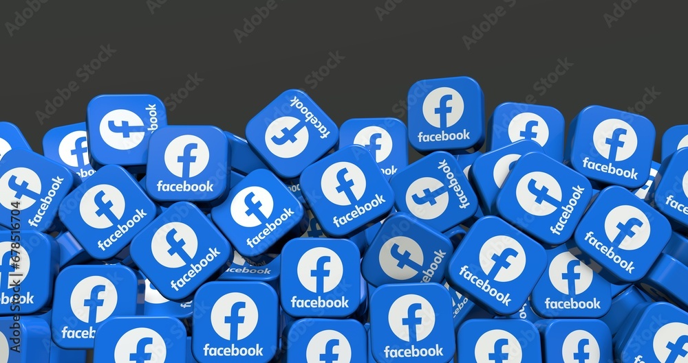 facebook, Social Media Logos Visual Presentation - Background Design ...