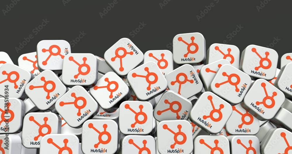 hubspot, Social Media Logos Visual Presentation - Background Design ...