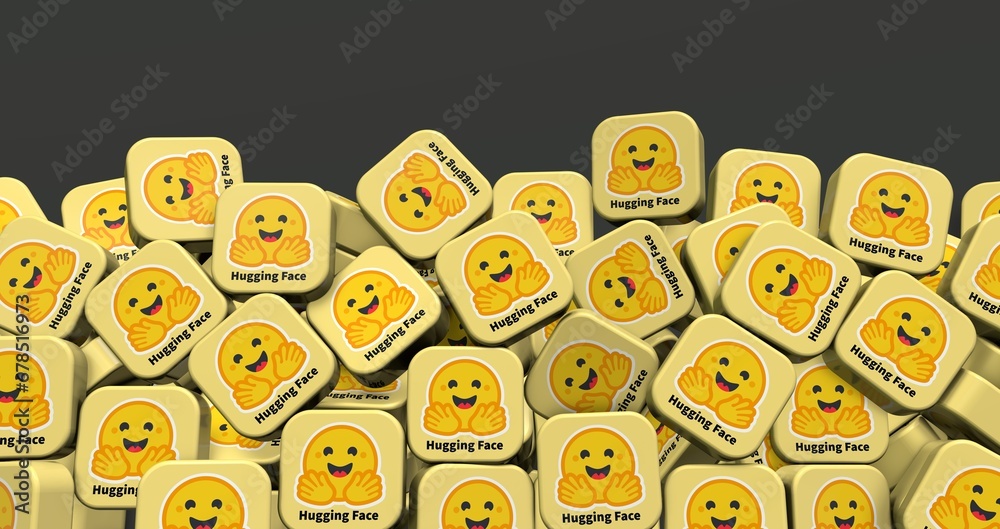 Hugging Face, Social Media Logos Visual Presentation - Background ...