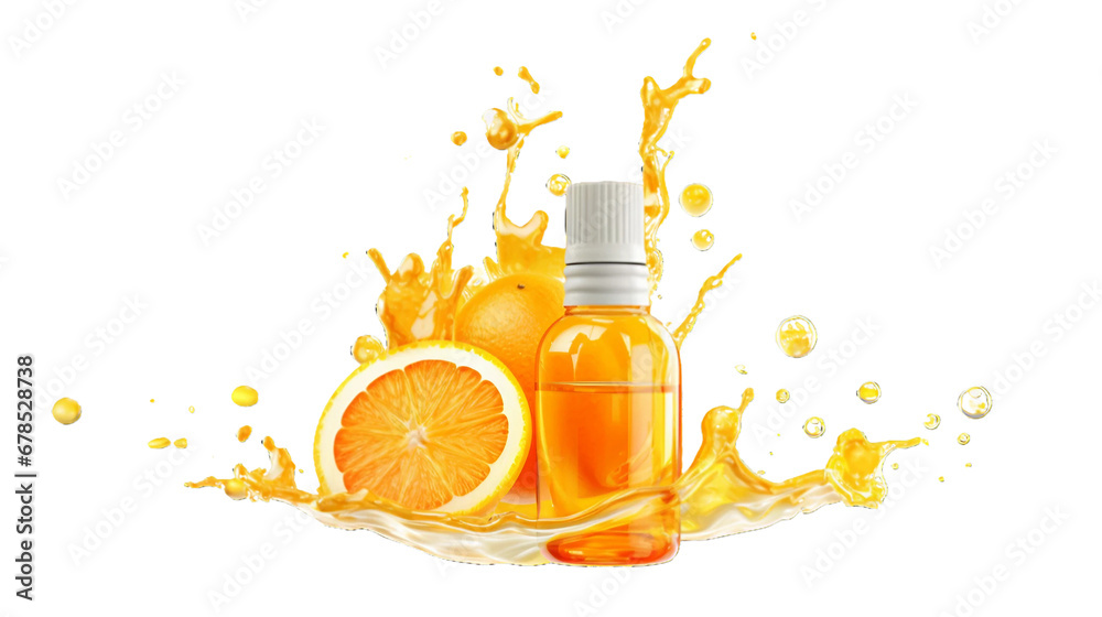 Design element for product presentation layout on transparent ...
