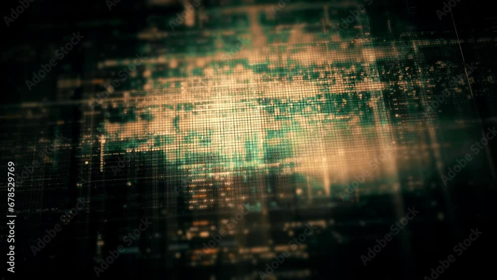 Immersive data matrix simulation UI with cutting-edge digital ...