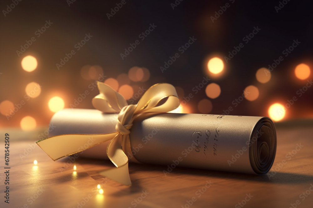 Elegant High School Graduation Scroll: Unfolding Achievements and ...