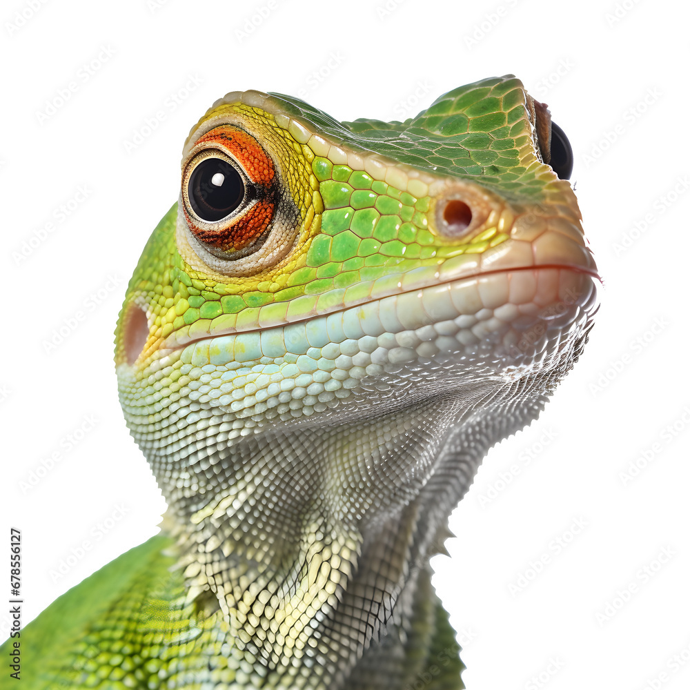 lizard portrait isolated on transparent background - design element PNG ...