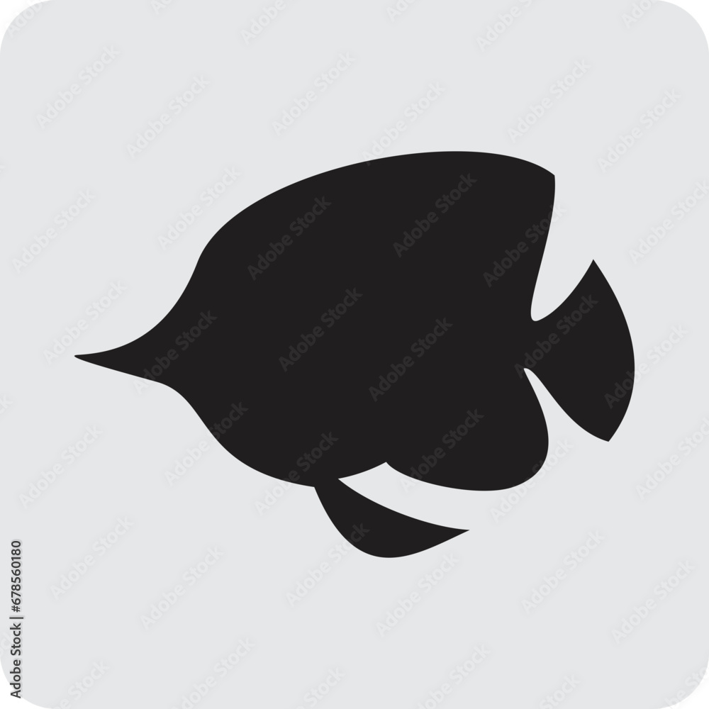 Collection of fish silhouettes Good to use for symbols, logos, web ...