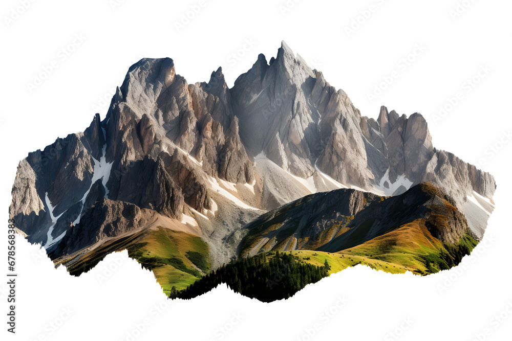 mountain landscape terrain isolated on transparent background - design ...