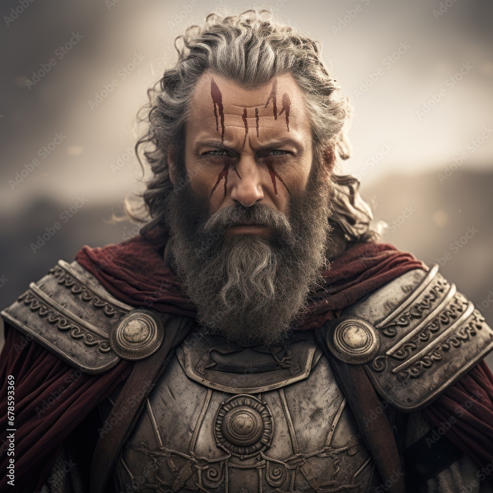 Historical depiction of Arminius, the Germanic Cherusker chief ...