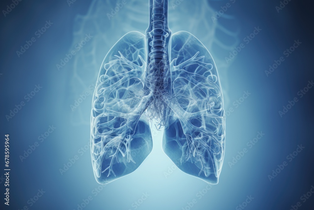 This image provides a close up view of human lungs. It can be used to ...