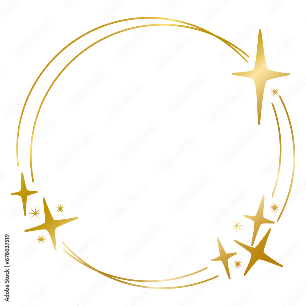 golden stars frame golden twinkling frames decorative frame , ornament ...